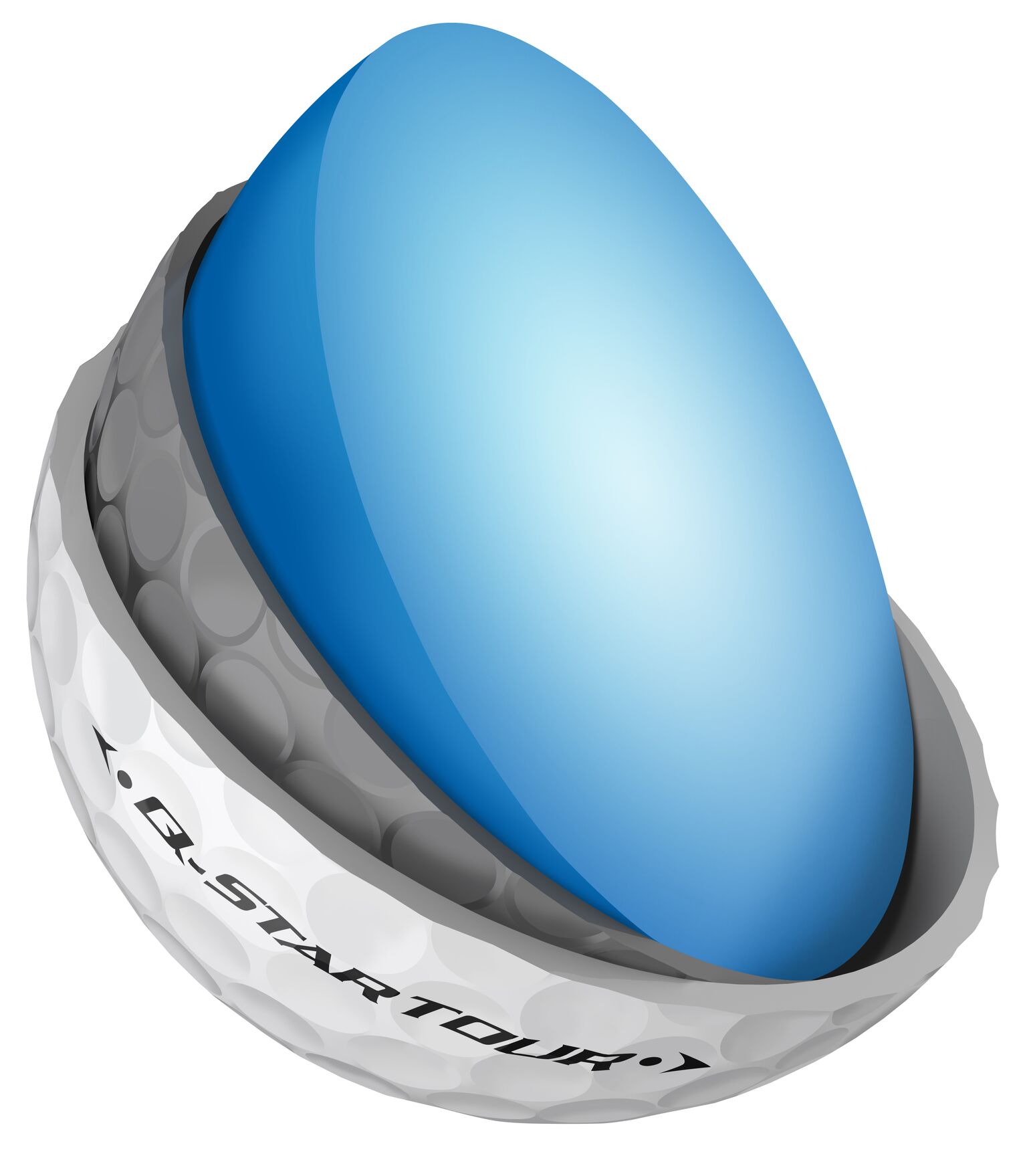 The new Srixon Q-Star Tour golf ball, made softer for less spin on full ...