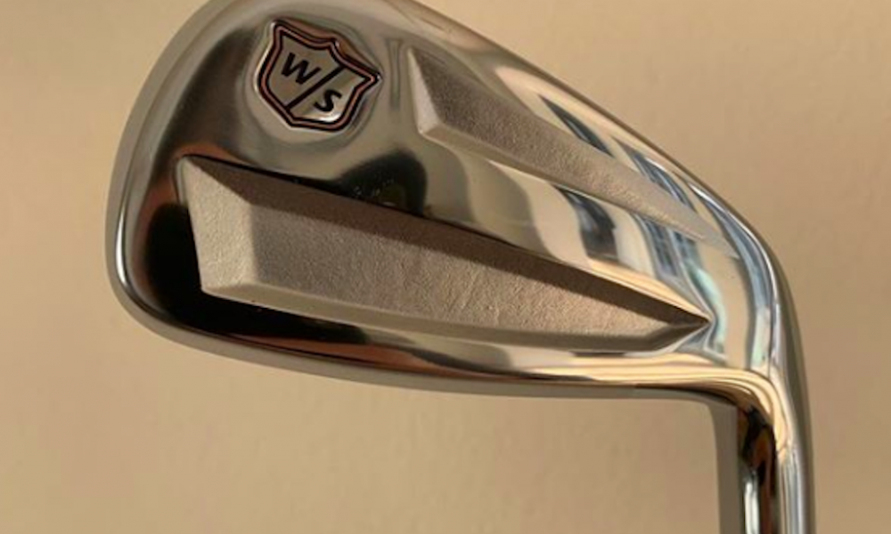Brendan Steele shows off prototype Wilson Staff driving iron on ...
