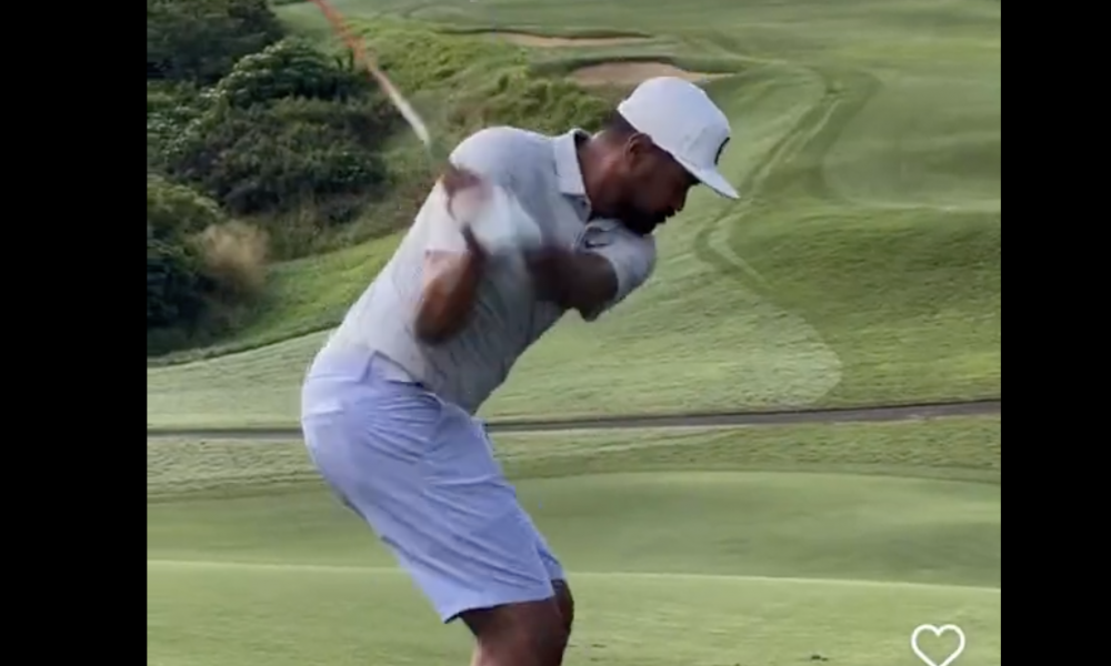 Tony Finau shows off dramatic swing change at Tournament of Champions ...